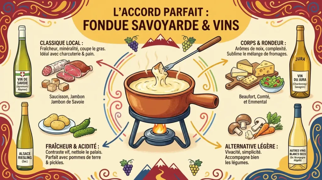 Les 6 meilleurs vins pour accompagner une fondue savoyarde